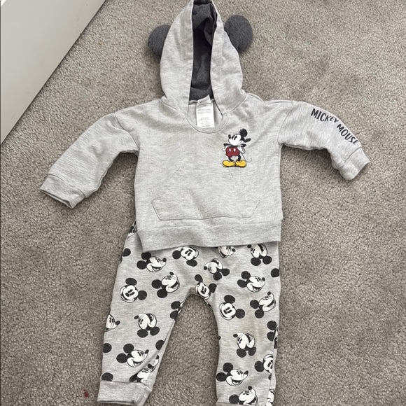 Disney | Matching Sets | Disney Gray Mickey Mouse Set | Poshmark